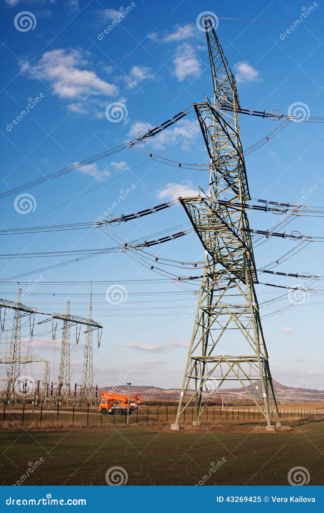 Electrical substation stock image. Image of facility - 43269425