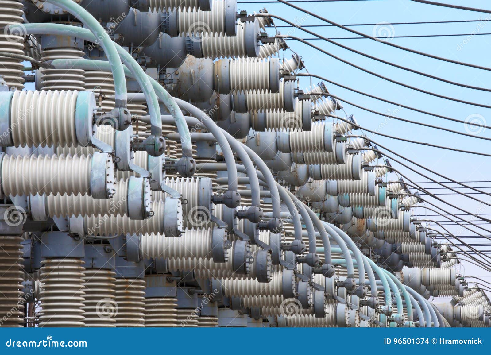 Electrical Substation.the Power Generation Equipment. Stock Photo ...