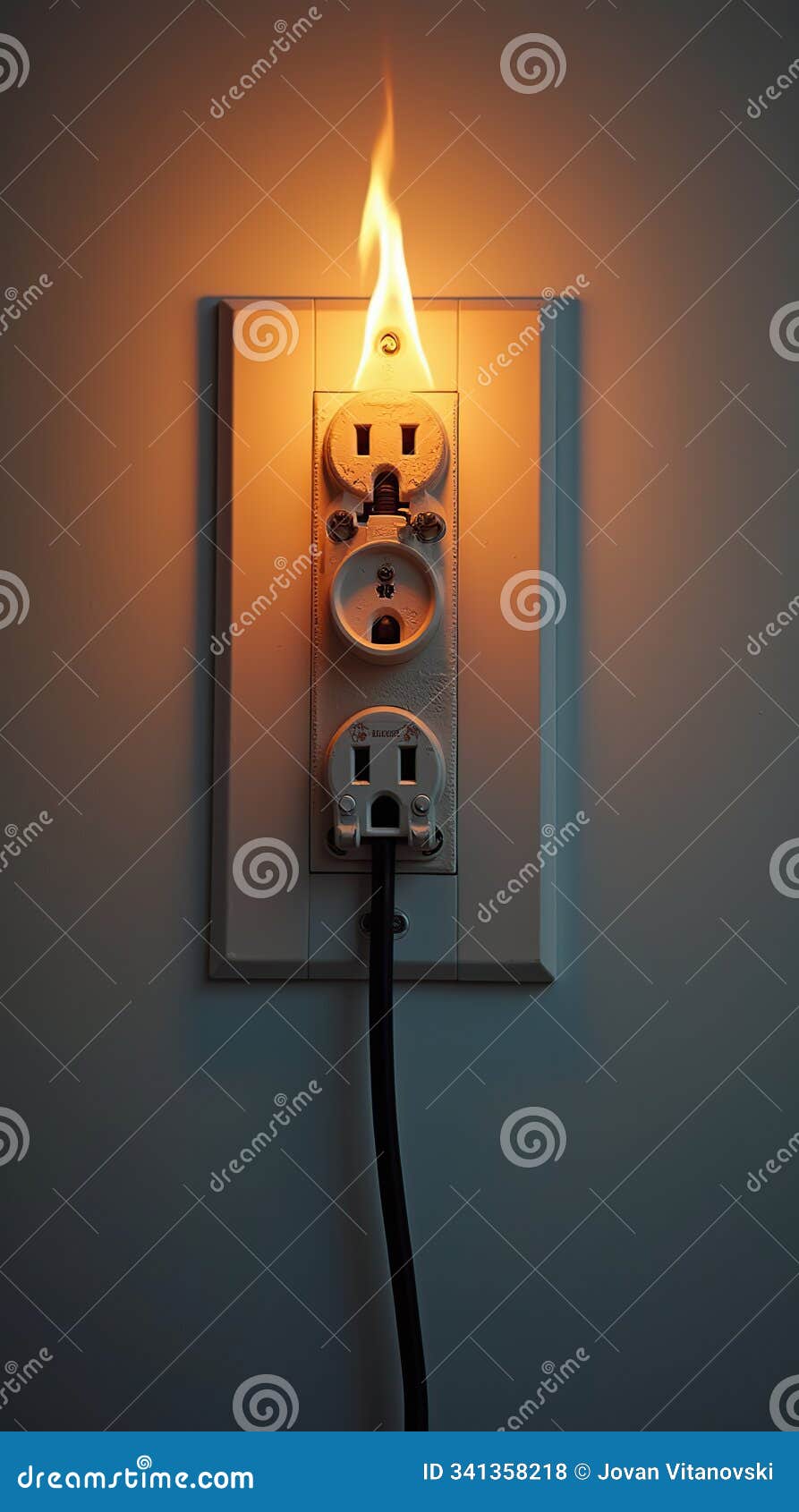 Electrical Surge Protector Catches Fire from Overloaded Extension Cord ...