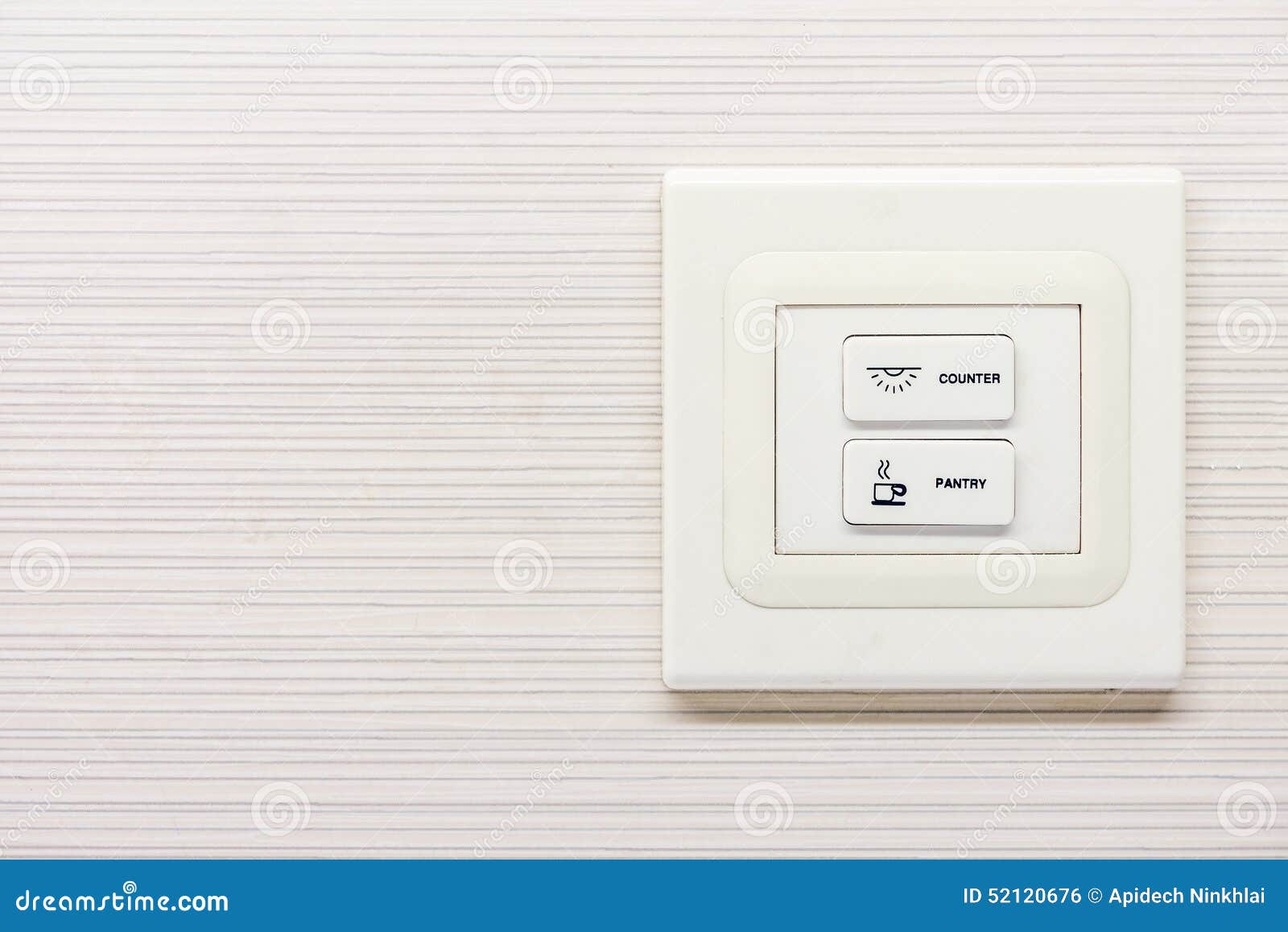 Electrical Switch Buttons on Wall Stock Photo - Image of pantry ...