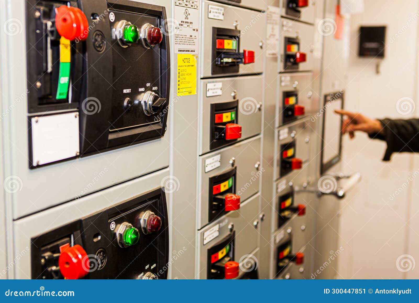 Close-up of the Control Panel at the Factory Stock Image - Image of ...