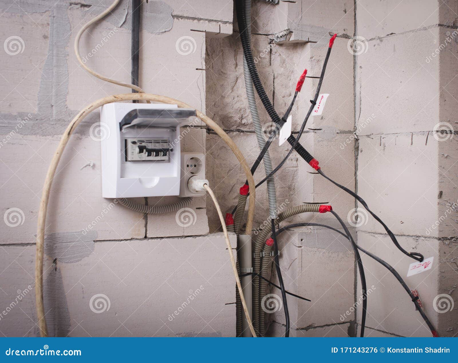 Electrical Switch Panel of Switchgear Room at Power Plant Stock Photo ...