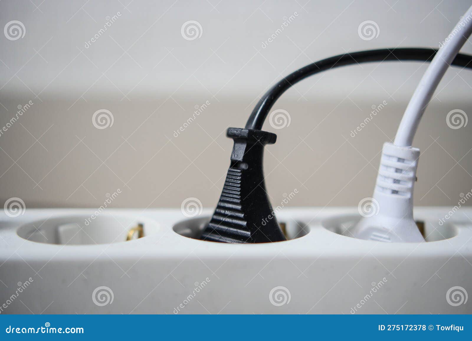 Electrical Switch and Plug on Table Stock Photo - Image of electricity ...