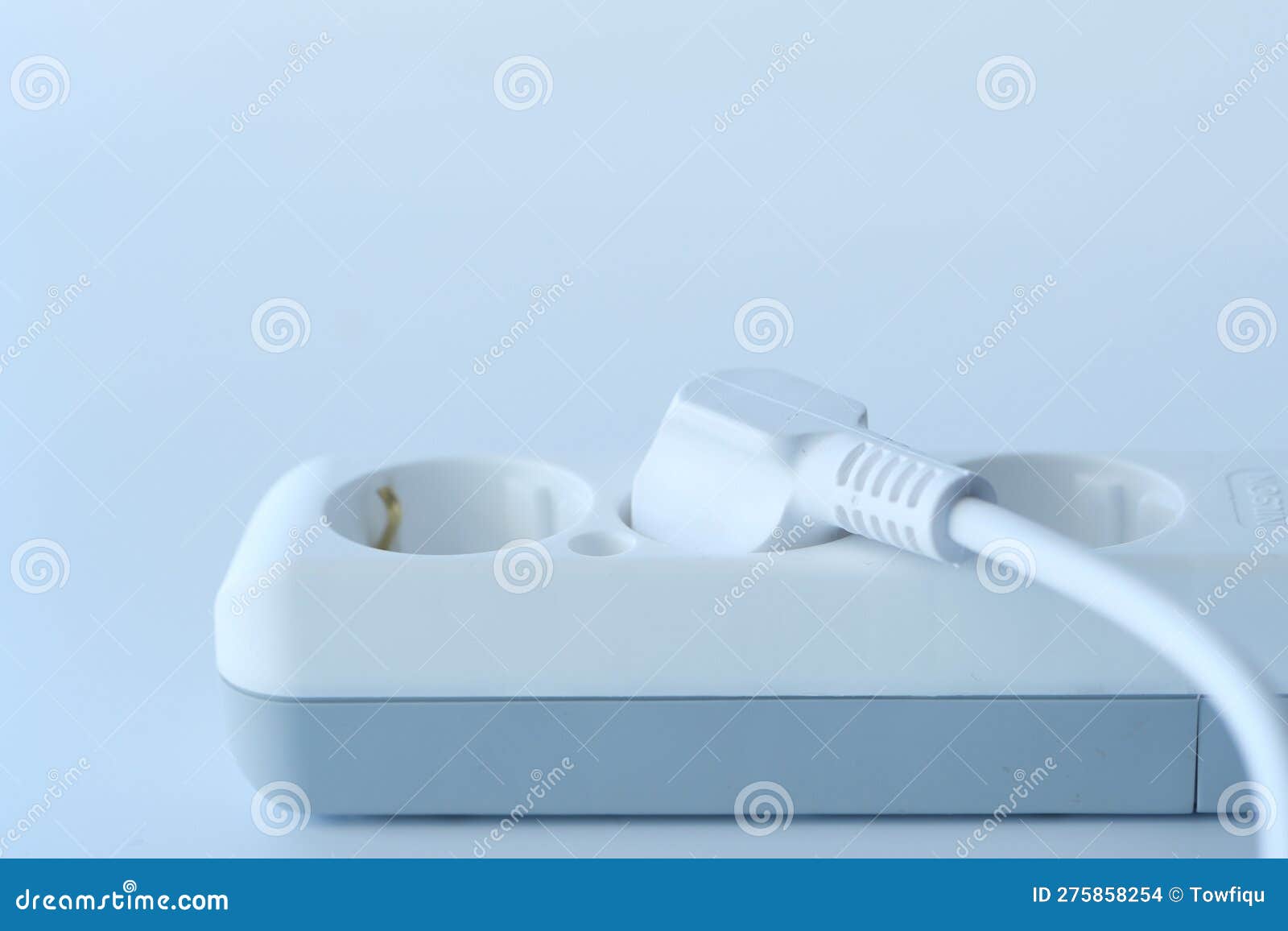 Electrical Switch and Plug on White Background, Stock Photo - Image of ...