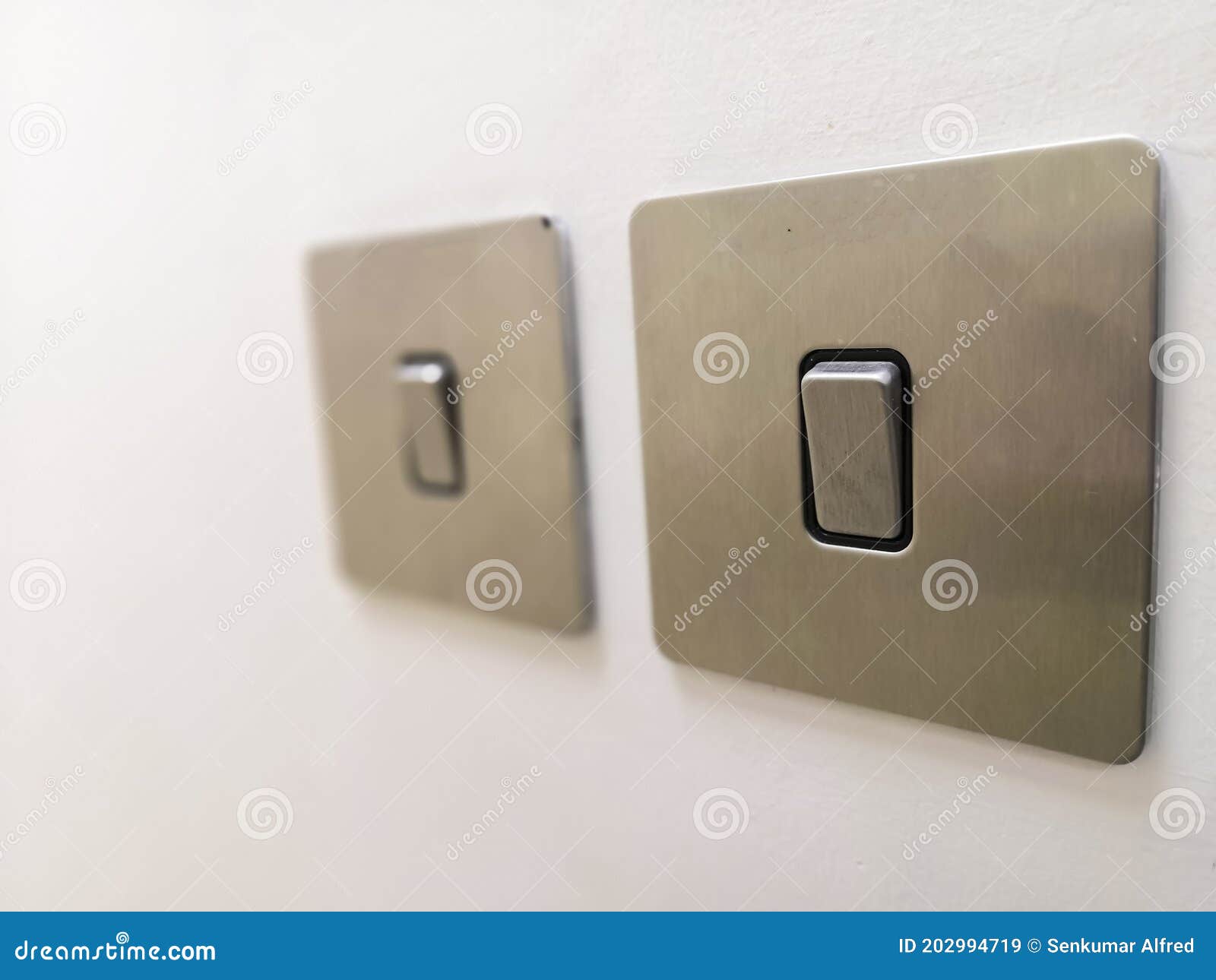 Electrical Switch in on Position Stock Image - Image of electrical ...