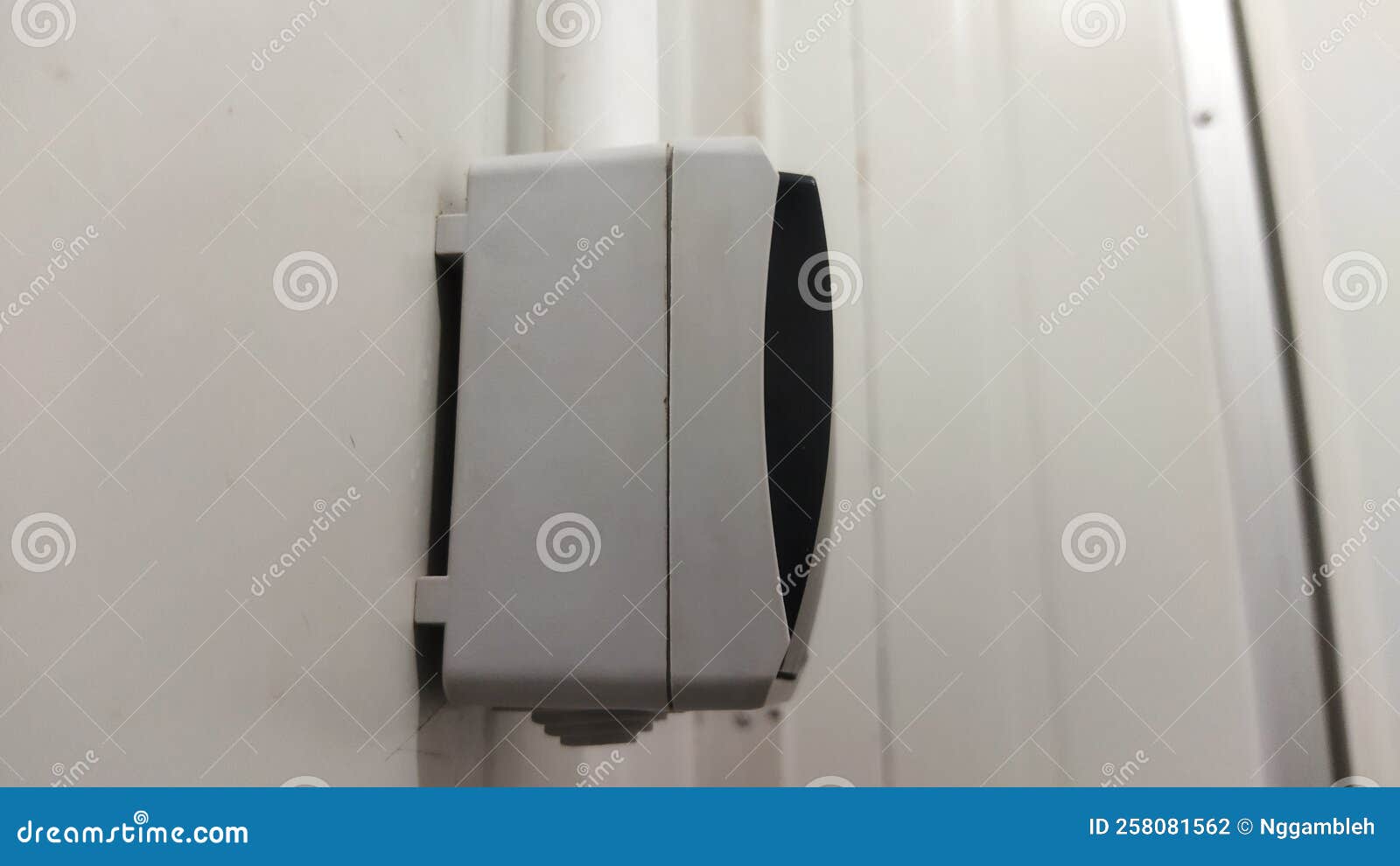 Electrical Switch on the Wall in the Public Toilet Stock Photo - Image ...