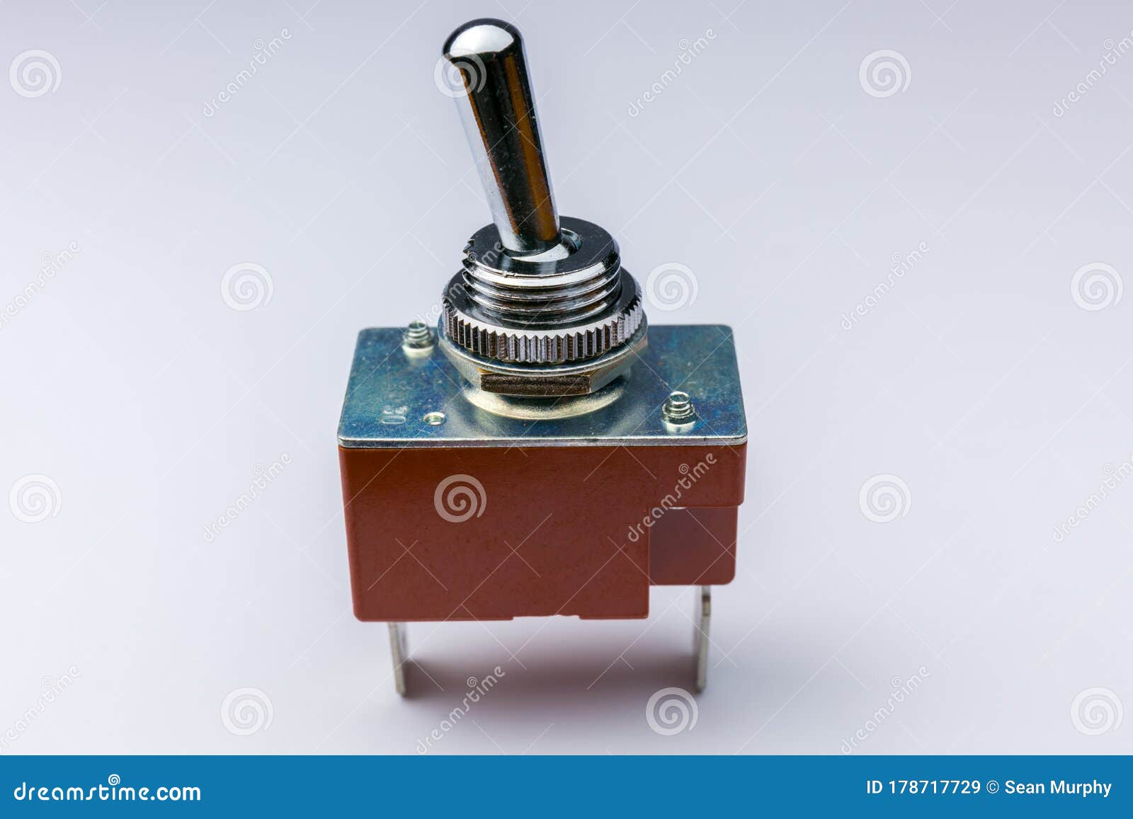 Electrical Switch on a White Background Stock Image - Image of toggle ...
