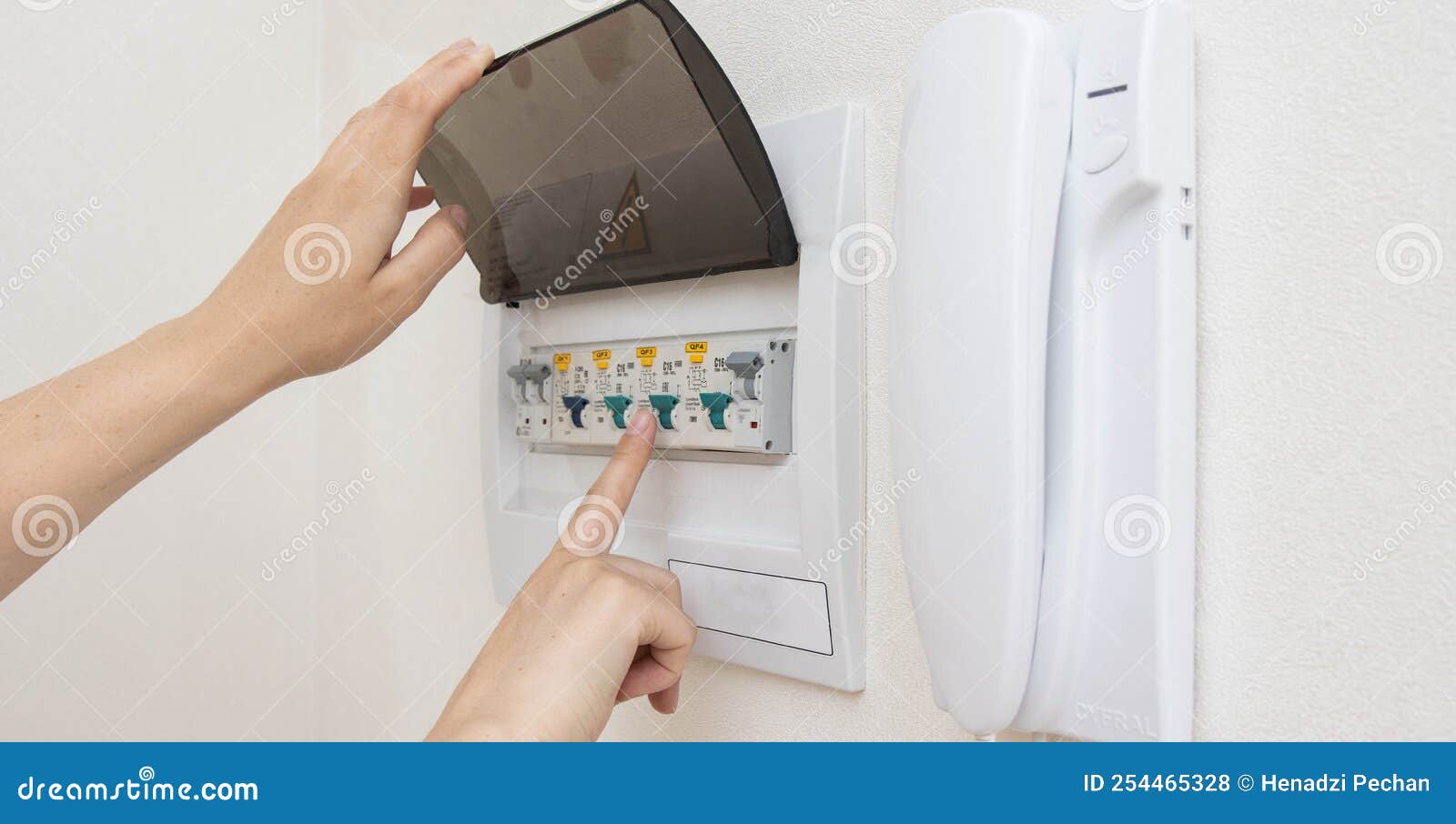 Electrical Switchboard with Automatic Current Switches. the Concept of ...