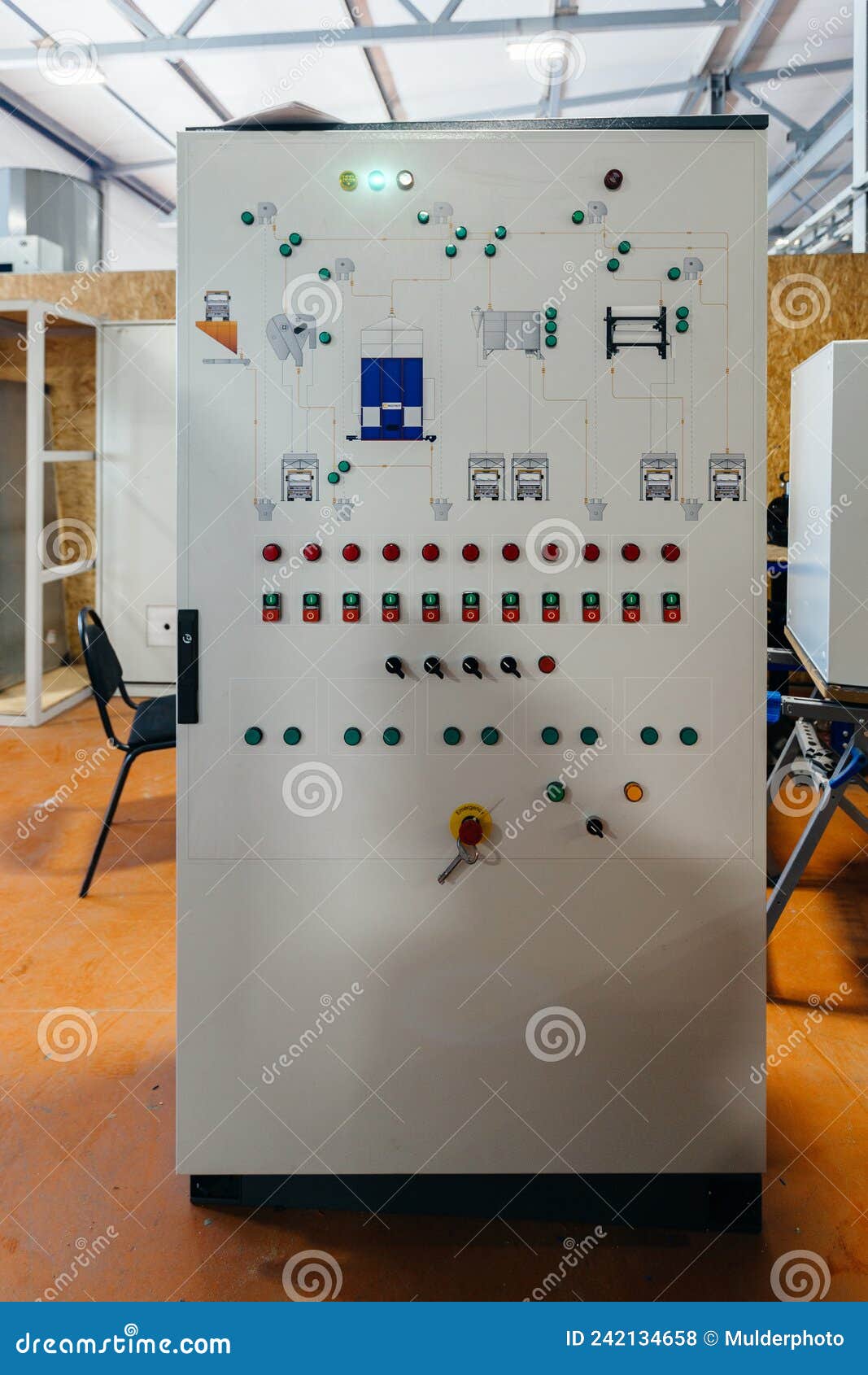 Electrical Switchgear Cabinet in the Switchgear Room Stock Photo ...