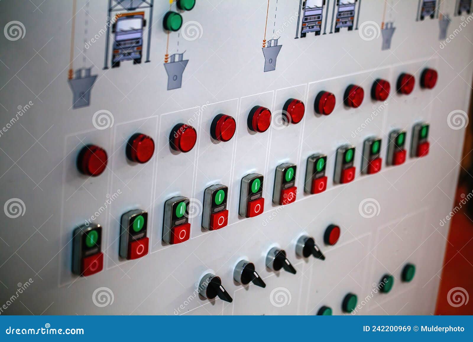 Electrical Switchgear Cabinet in the Switchgear Room Stock Image ...