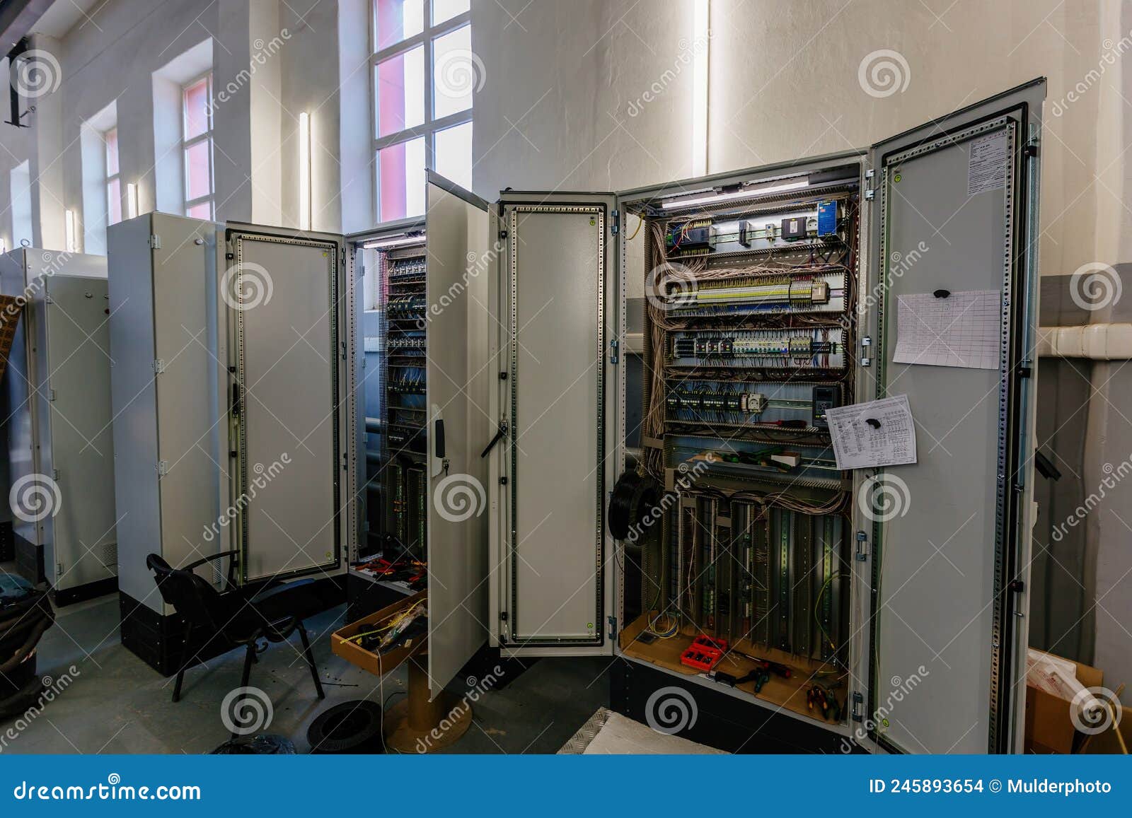 Electrical Switchgear Equipment in the Switchgear Cabinet Stock Photo ...