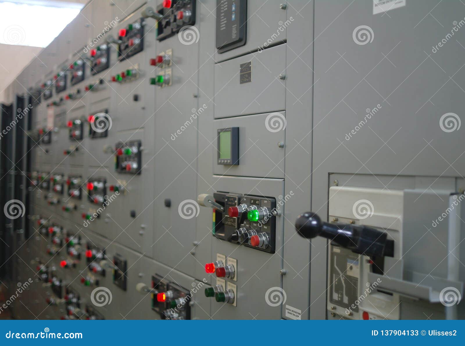 Switchgear,Industrial Electrical Switch Panel At Substation Of Power ...