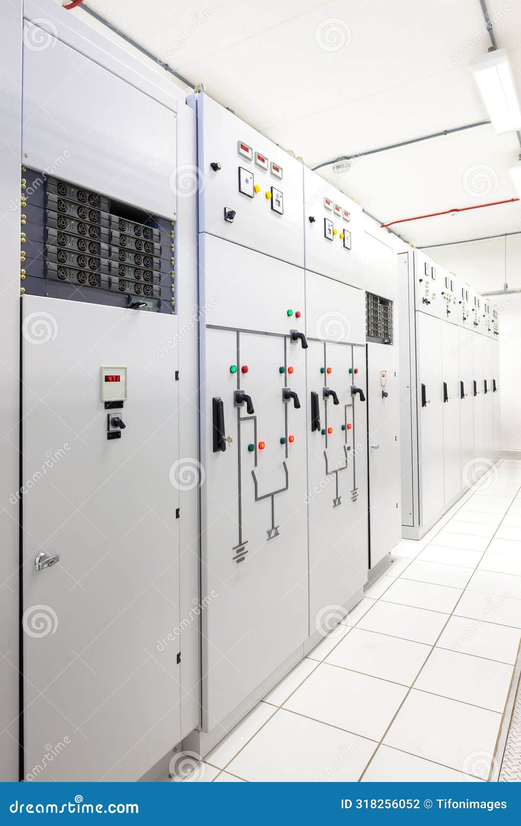 Electrical switchgear room stock photo. Image of energy - 318256052