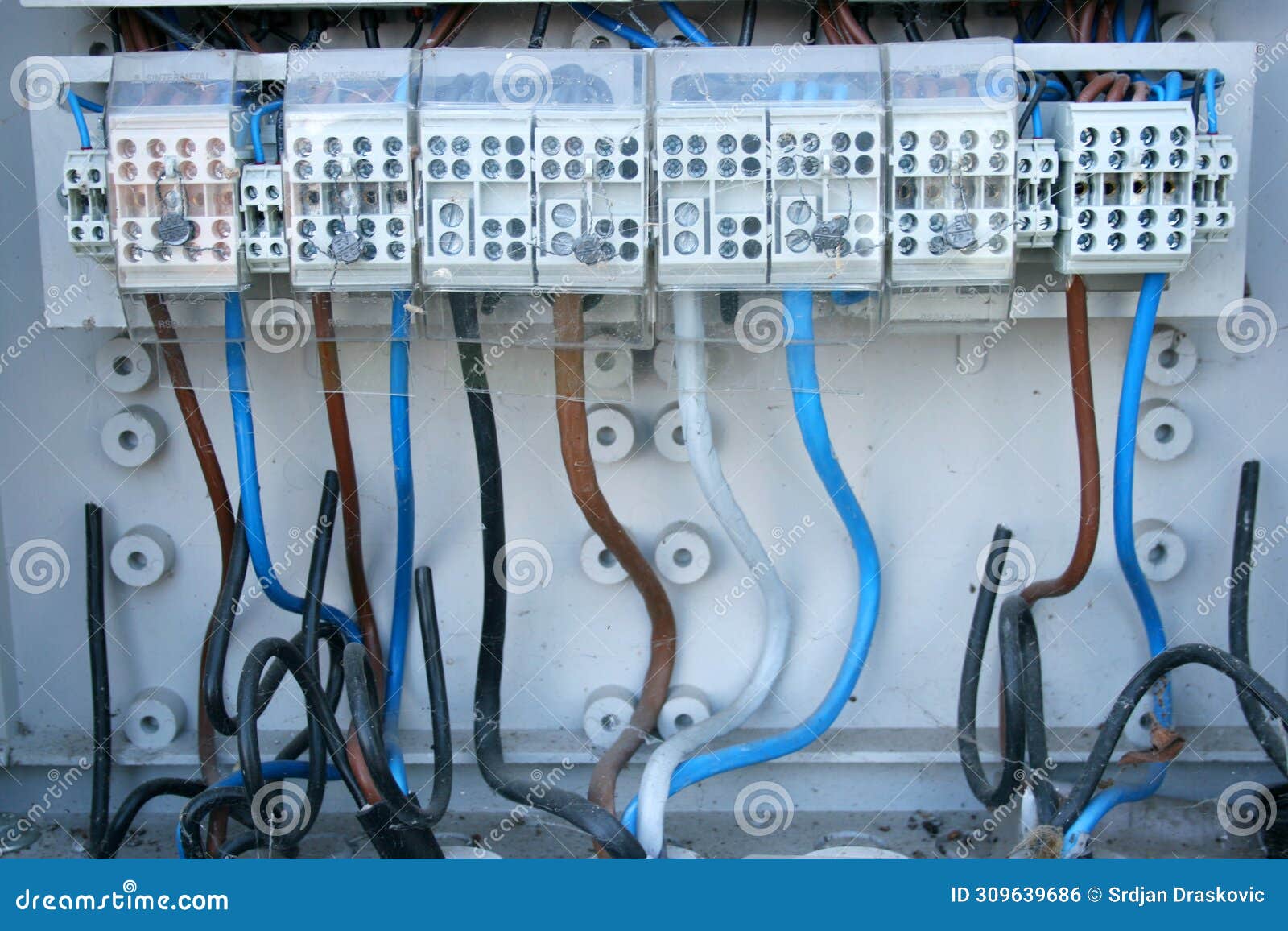 Electrical System, Power Meter Installation Stock Photo - Image of ...