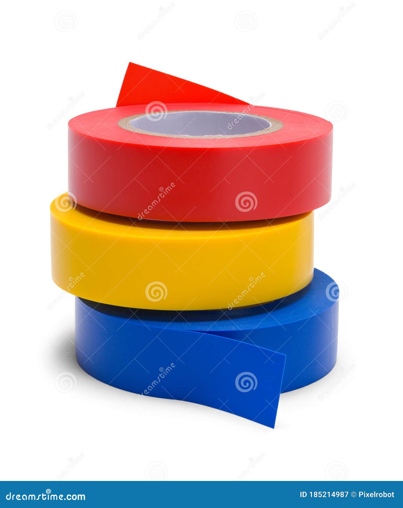 Electrical Tape Stack stock image. Image of colorful - 185214987