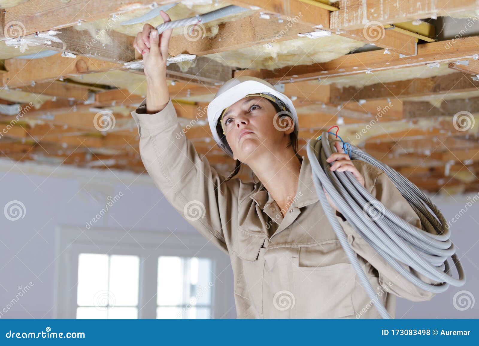 Electrical Team Wiring Room Stock Photo - Image of indoors, electricity ...