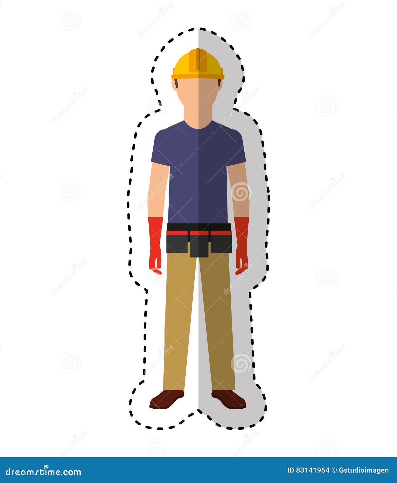 Electrical Technician Avatar Character Stock Illustration ...