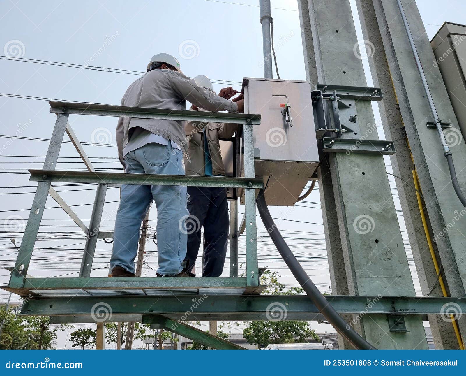 115kV Load Break Switch Control Cubicle for Operation Stock Photo ...