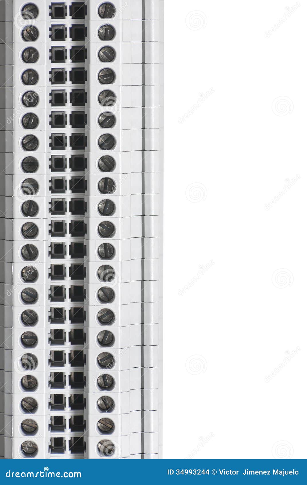 Electrical terminal block stock photo. Image of industry - 34993244