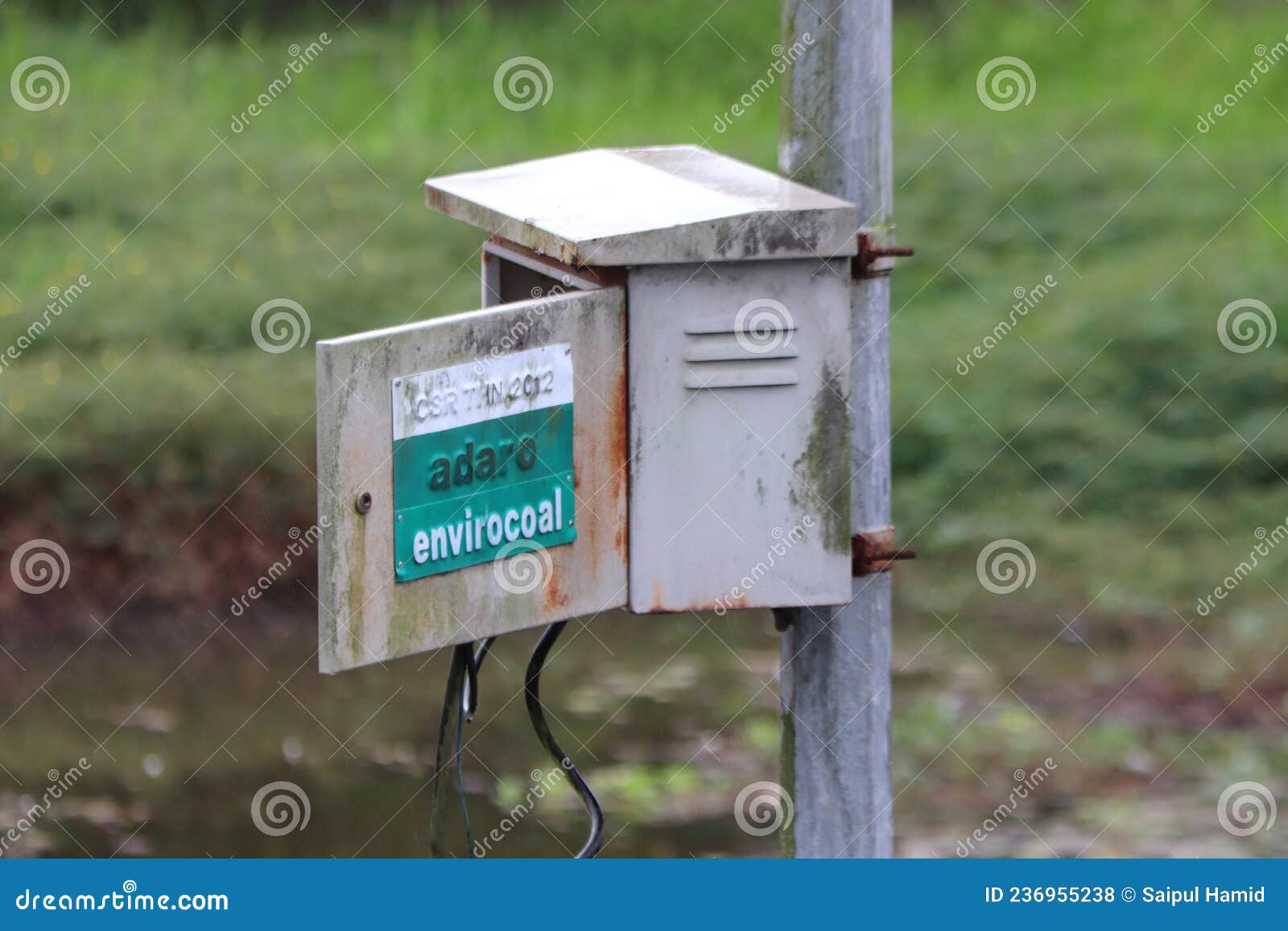 Electrical Terminal Box on the Side of the Road Editorial Stock Photo ...
