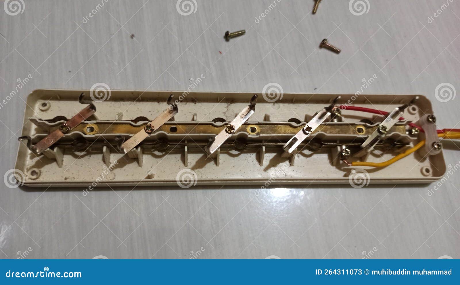 Electrical Terminal is Damaged Stock Image - Image of socket, damaged ...