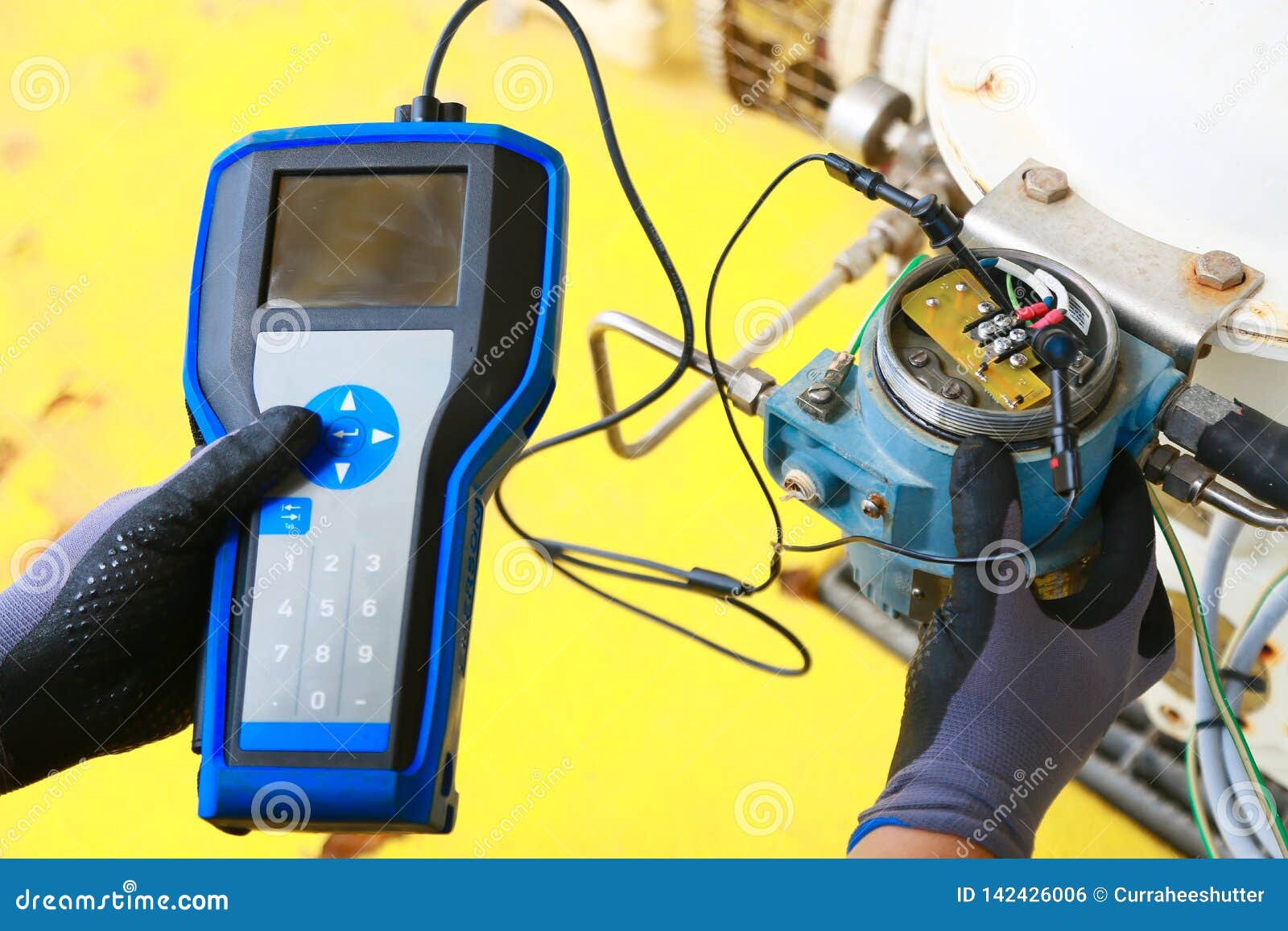 Electrical Terminal in Junction Box and Service by Technician ...