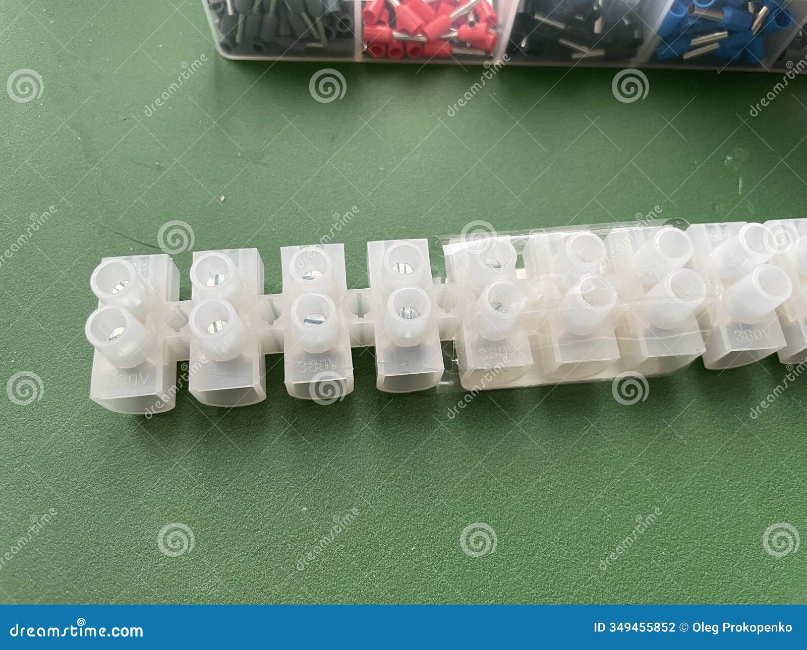 Electrical Terminals for Junction Box Installation Stock Photo - Image ...