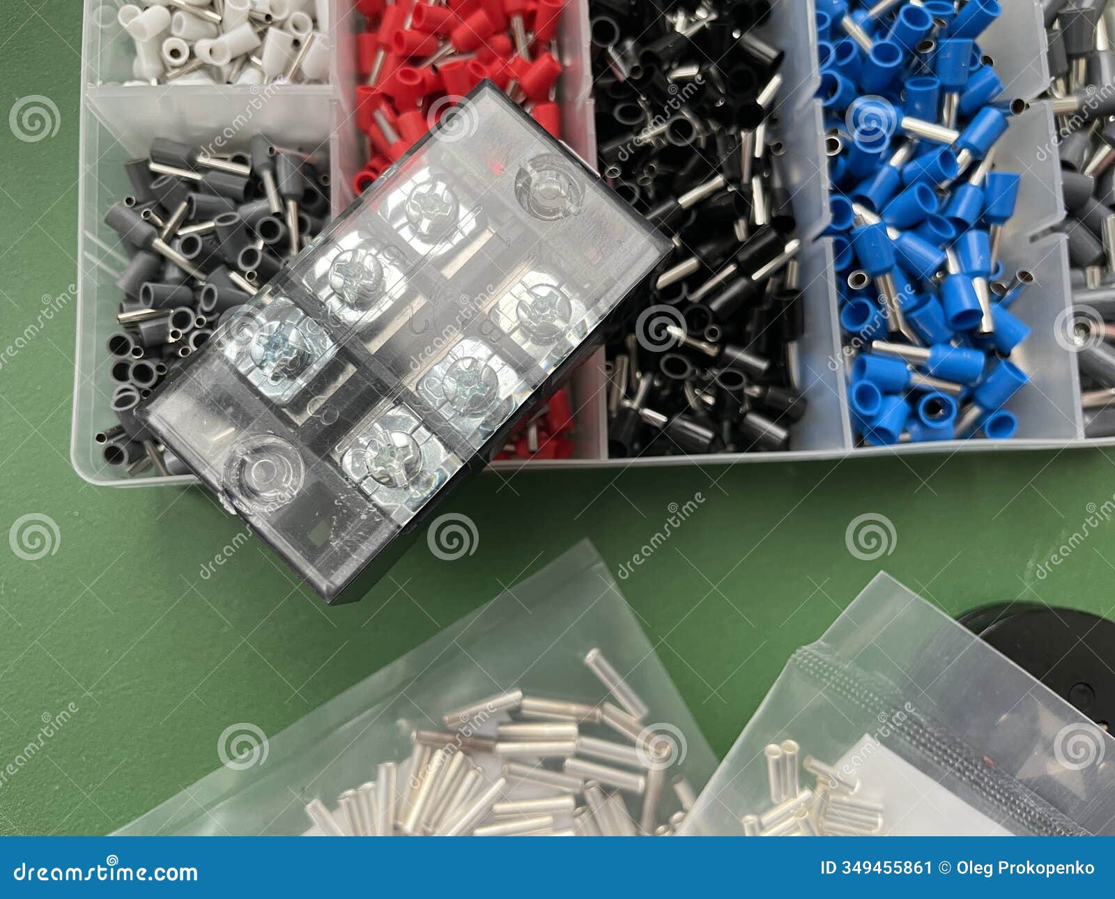 Electrical Terminals for Junction Box Installation Stock Image - Image ...