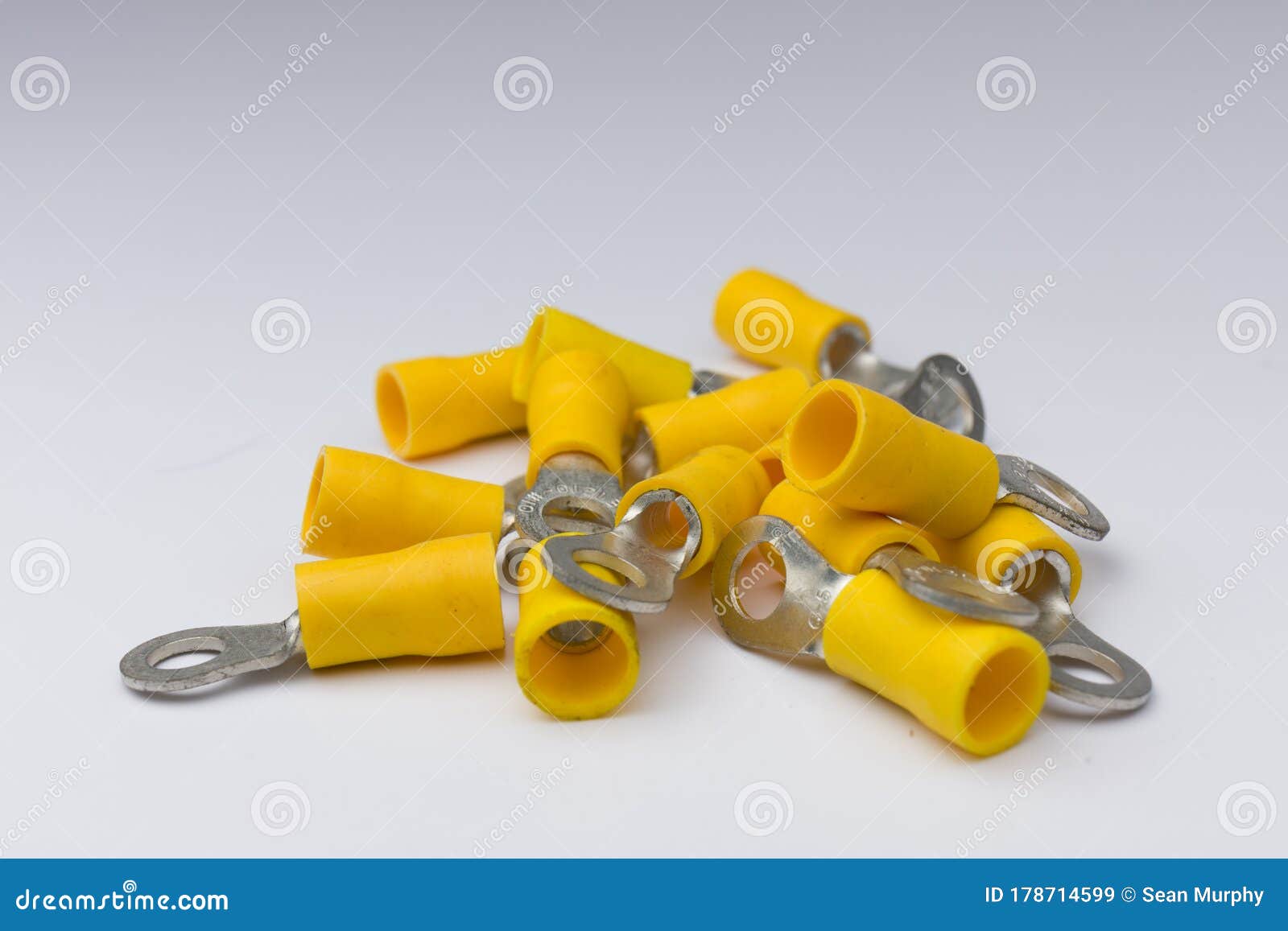 Electrical Terminals on a White Background Stock Image - Image of white ...