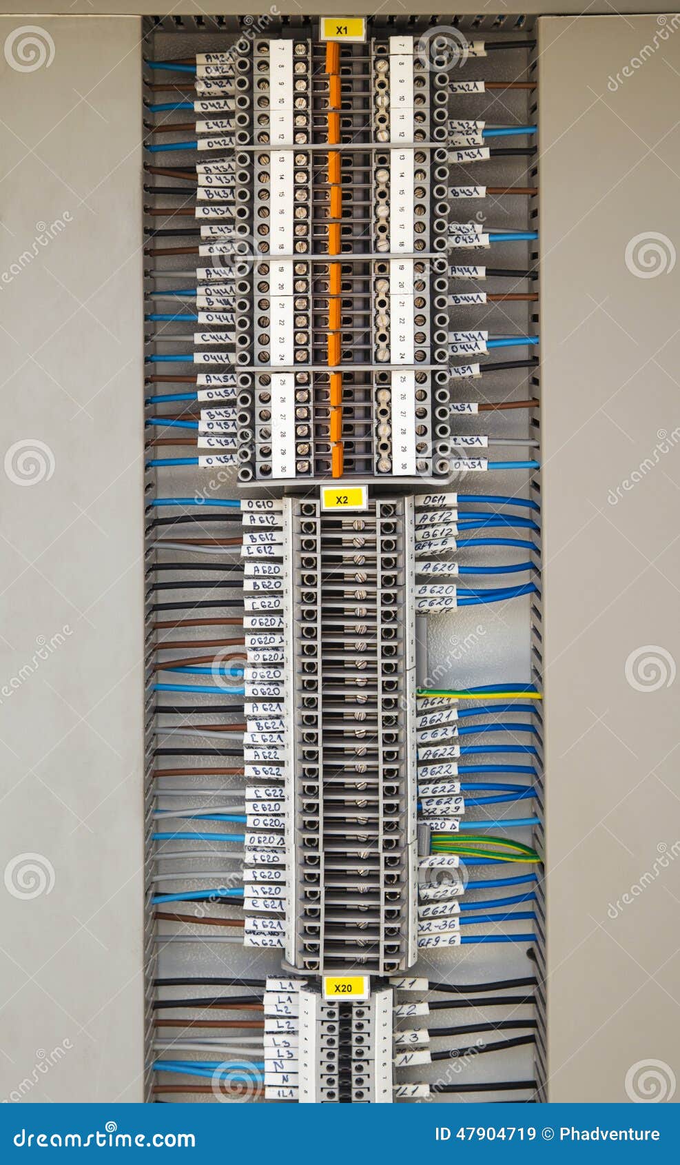 Electrical Terminals and Wires Stock Image - Image of cables, connect ...