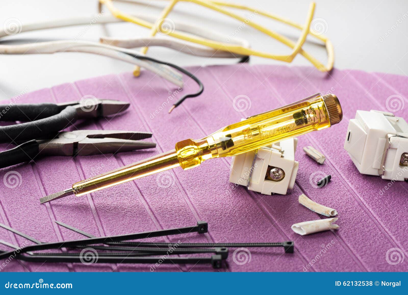 Electrical Tester Screwdriver Stock Photo - Image of tester, probe ...