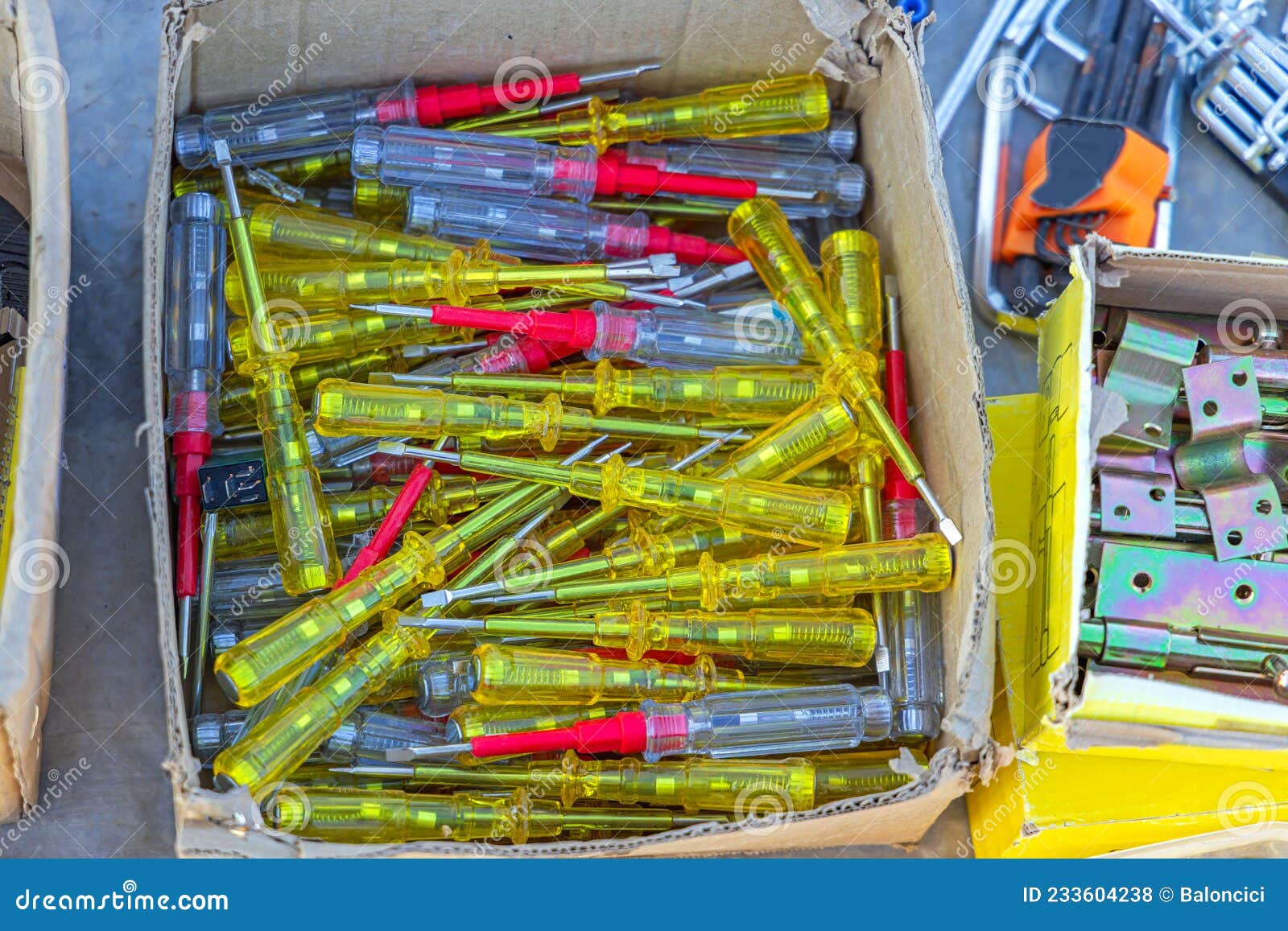 Electrical Tester Screwdrivers Stock Photo - Image of screwdrivers ...