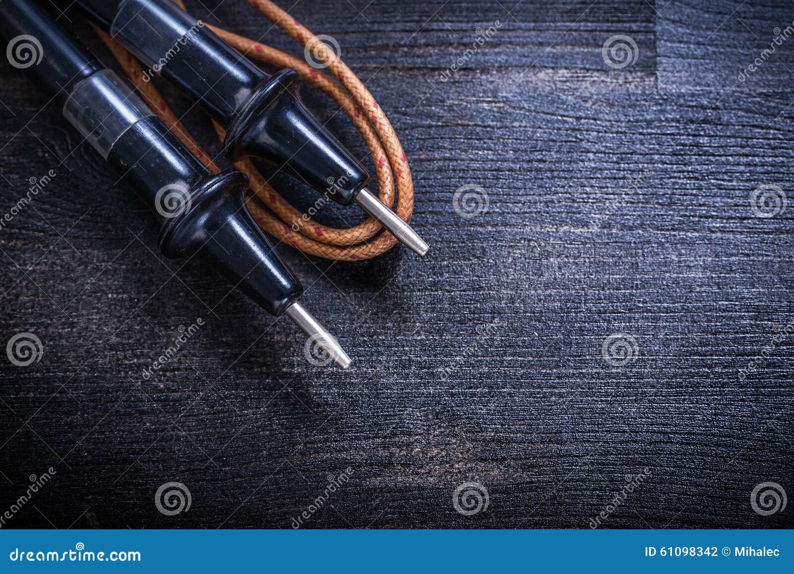 Electrical Tester Vintage Wood Board Electricity Concept Stock Photos ...