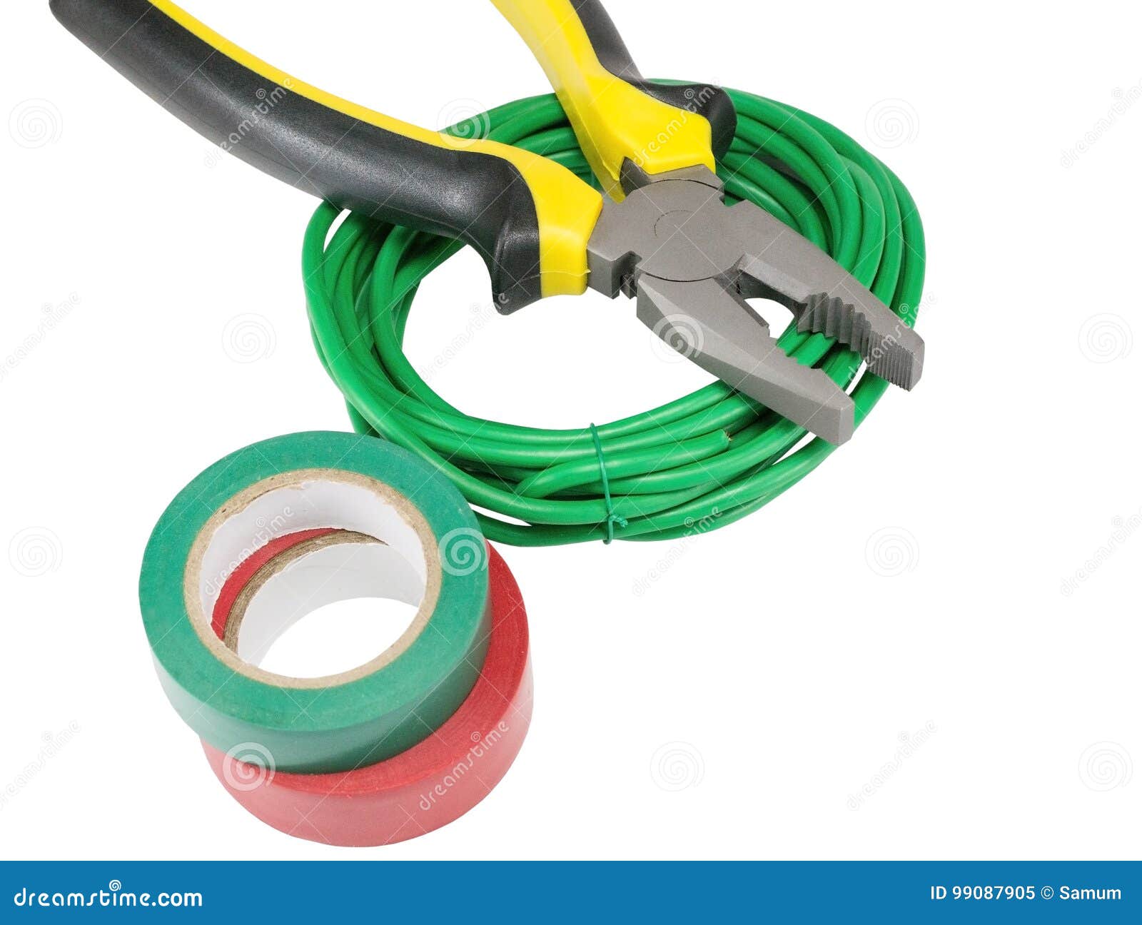 Electrical Tools and Cables Stock Image - Image of earth, black: 99087905