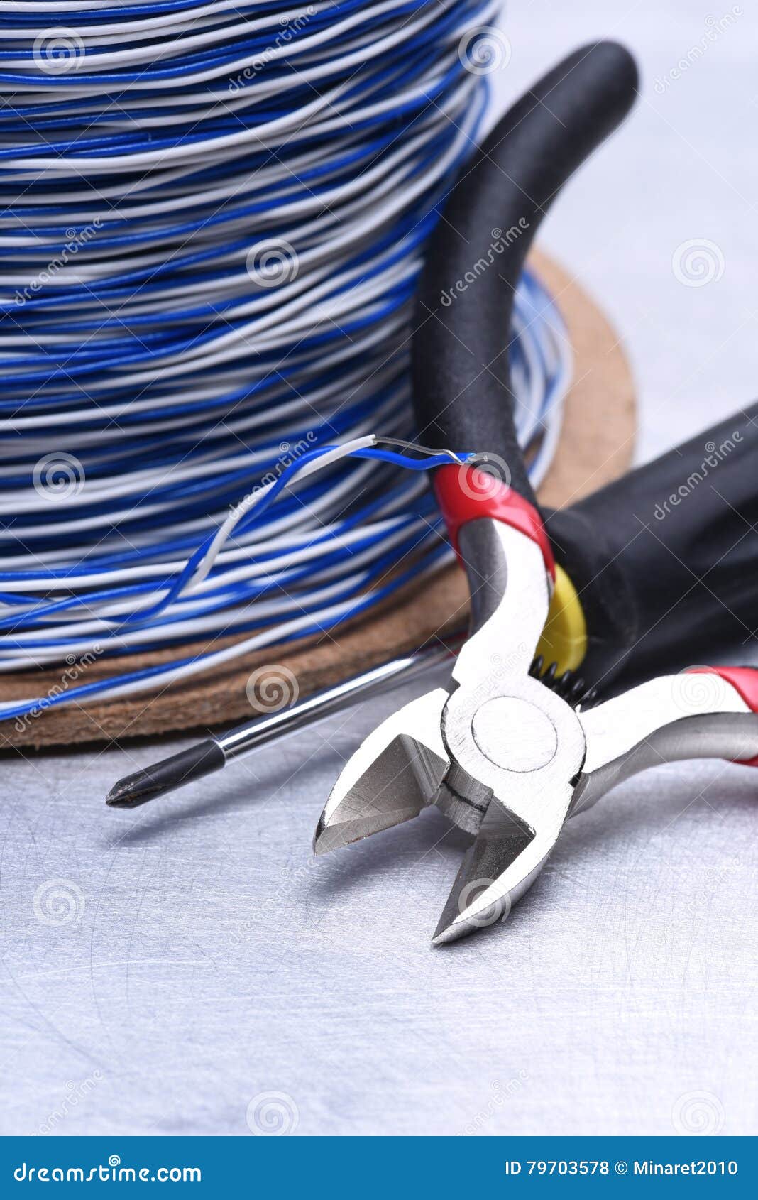 Electrical Tools and Component Kit To Use in Electrical Installations ...