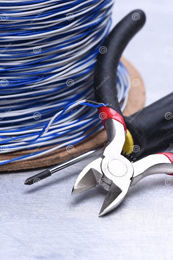 Electrical Tools and Component Kit To Use in Electrical Installations ...
