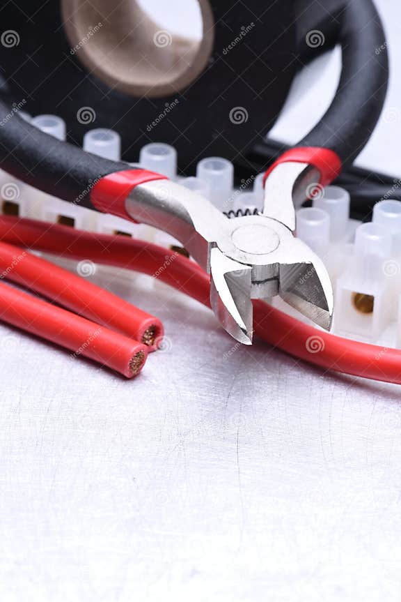 Electrical Tools and Component Kit To Use in Electrical Installations ...