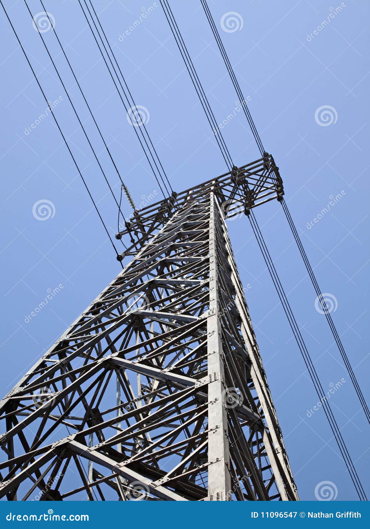 Electrical tower stock image. Image of voltage, cables - 11096547