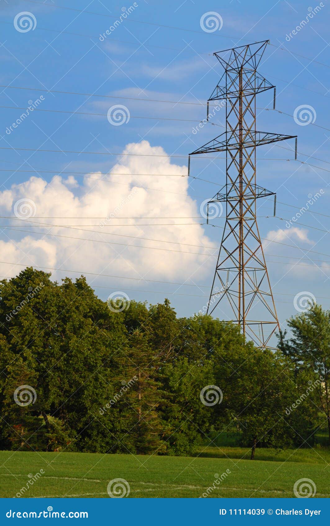 Electrical Tower stock image. Image of cable, cloud, power - 11114039