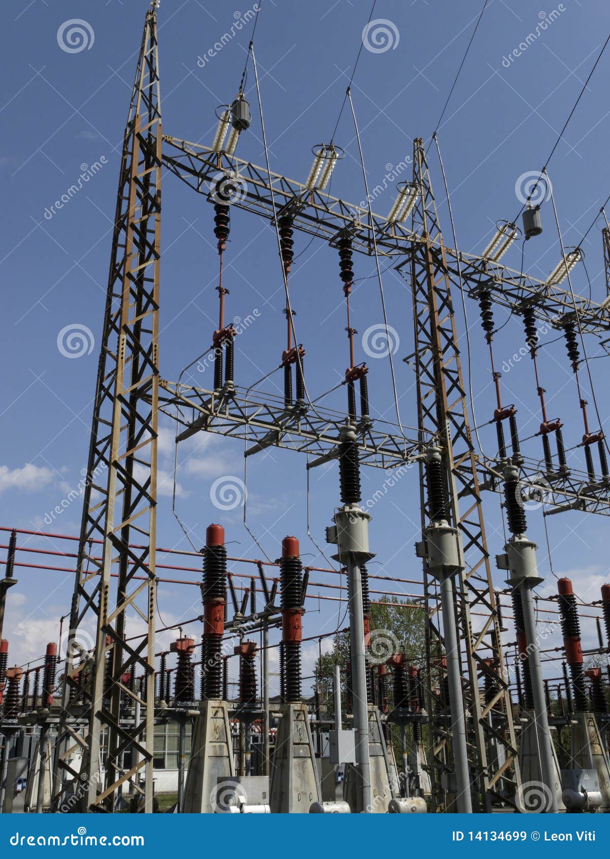 Electrical tower stock image. Image of outdoors, city - 14134699