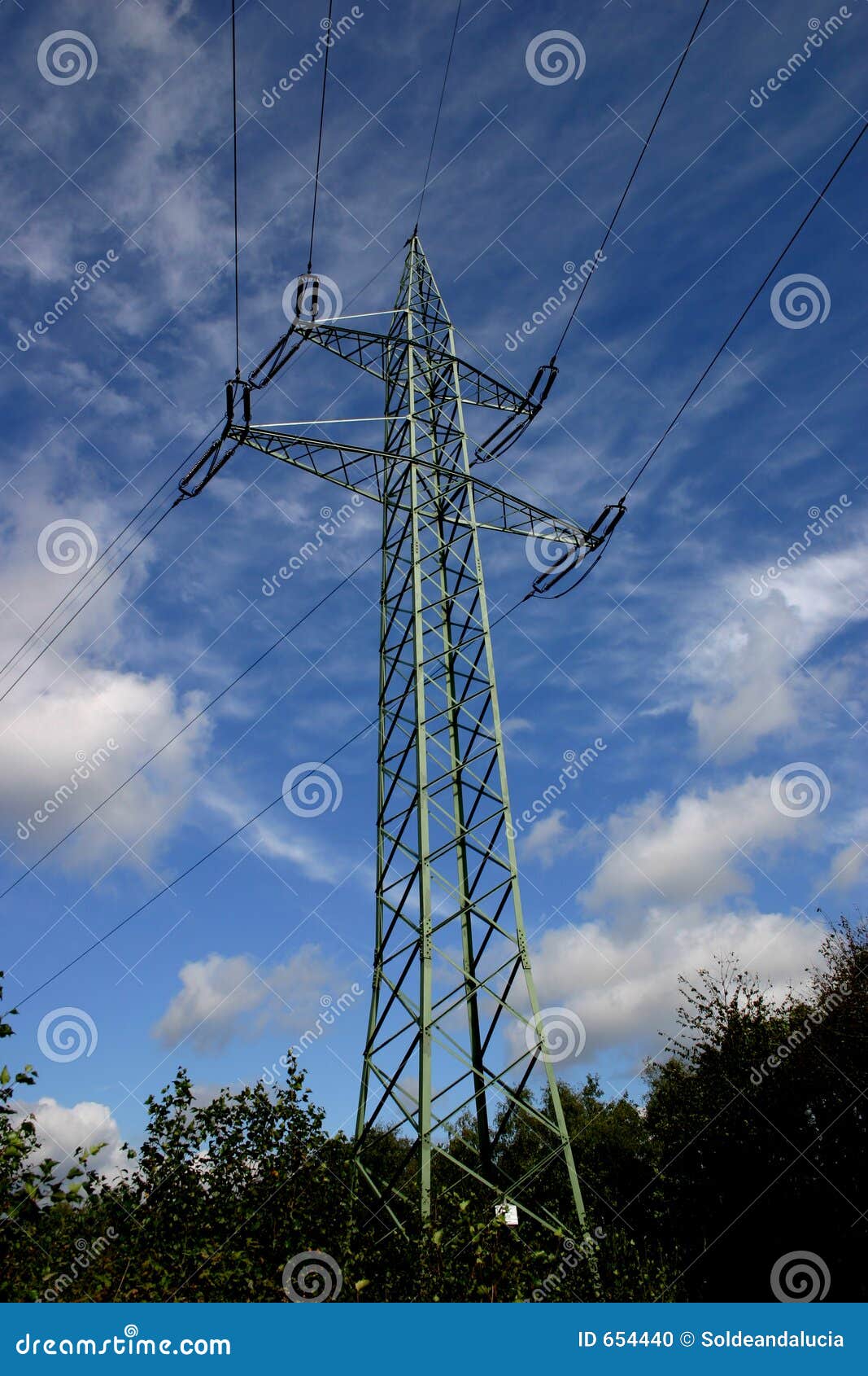 Electrical tower stock photo. Image of electricity, line - 654440