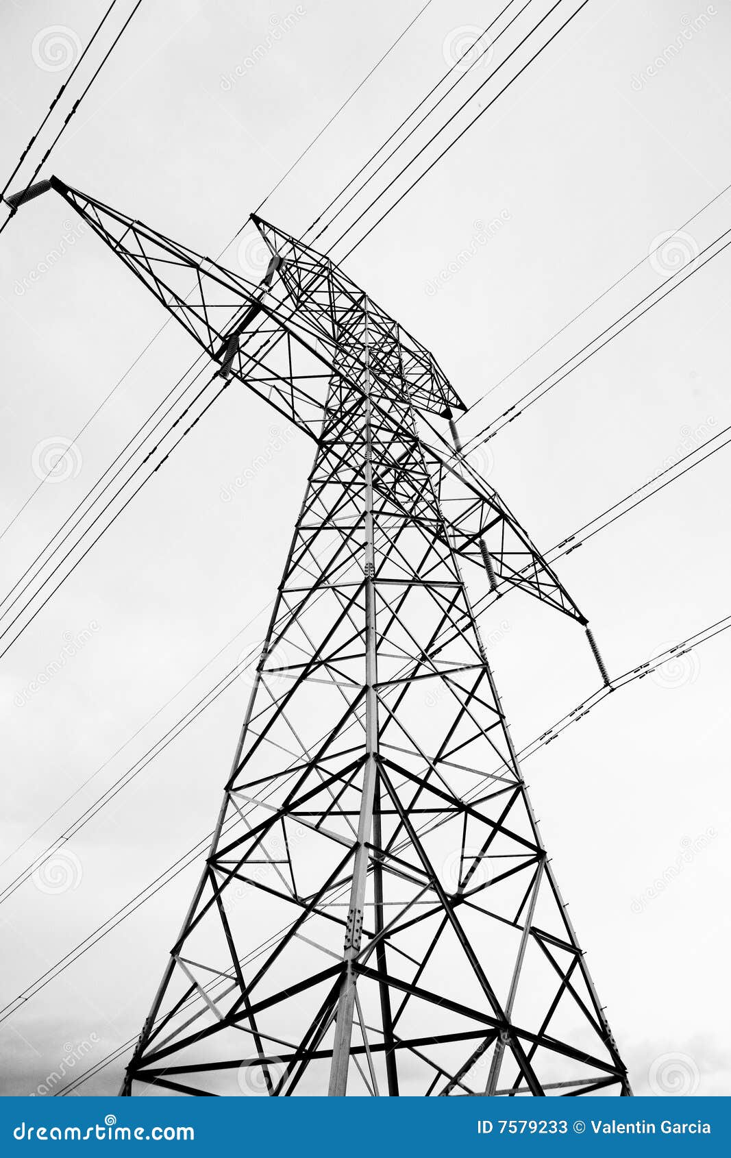 ELECTRICAL TOWER stock image. Image of energetic, mesh - 7579233