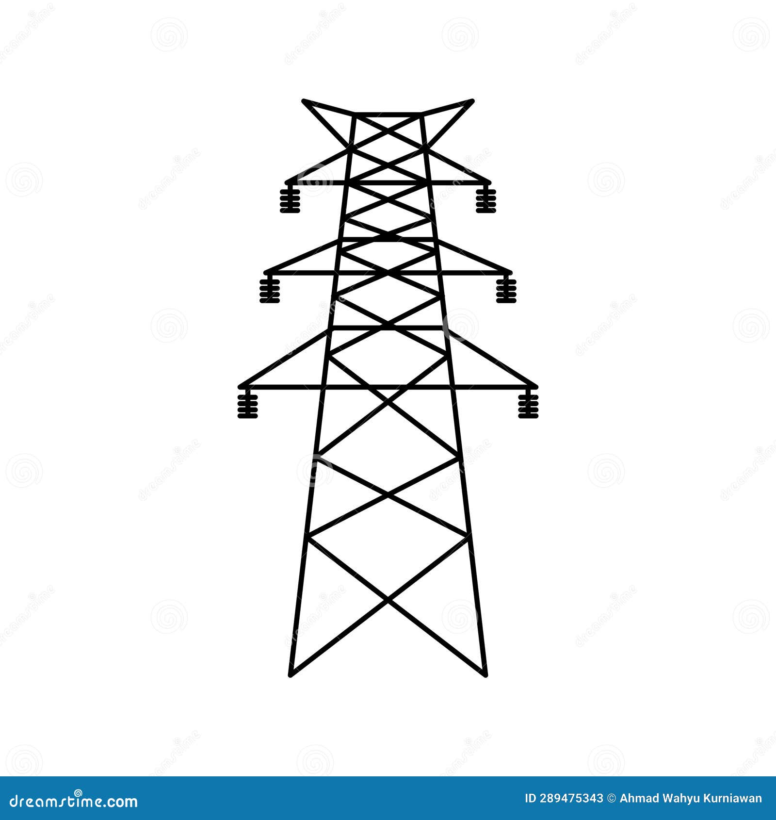 Electrical Tower. High Voltage Electric Transmission Tower. Electric ...