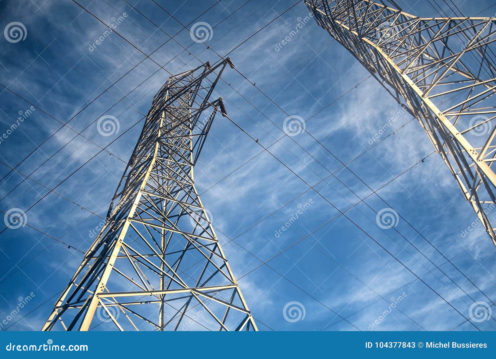 Double Exposure of Pylons stock illustration. Illustration of lines ...
