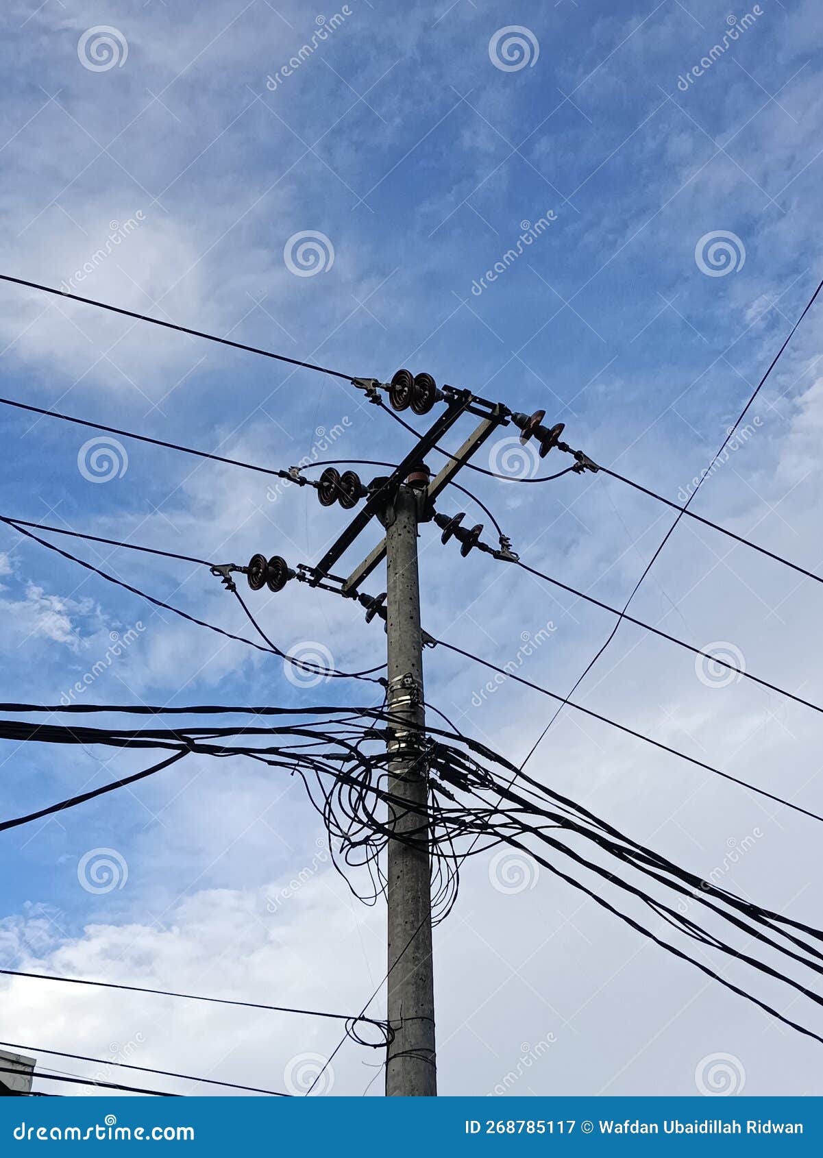 Cable Tangled Wire, High Voltage Cable Tangled Wire Abstract Sunset ...