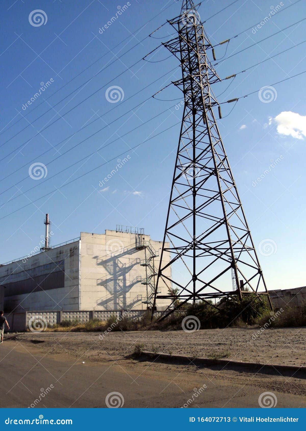 Electrical Tower in Ukraine at Old Soviet Area Stock Image - Image of ...