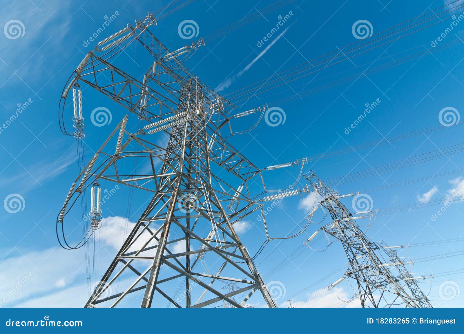 Electrical Towers (Electricity Pylons) Stock Image - Image of delivery ...