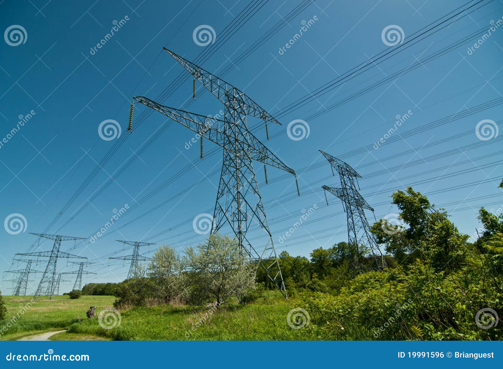 Electrical Towers (Electricity Pylons) Stock Photo - Image of grid ...