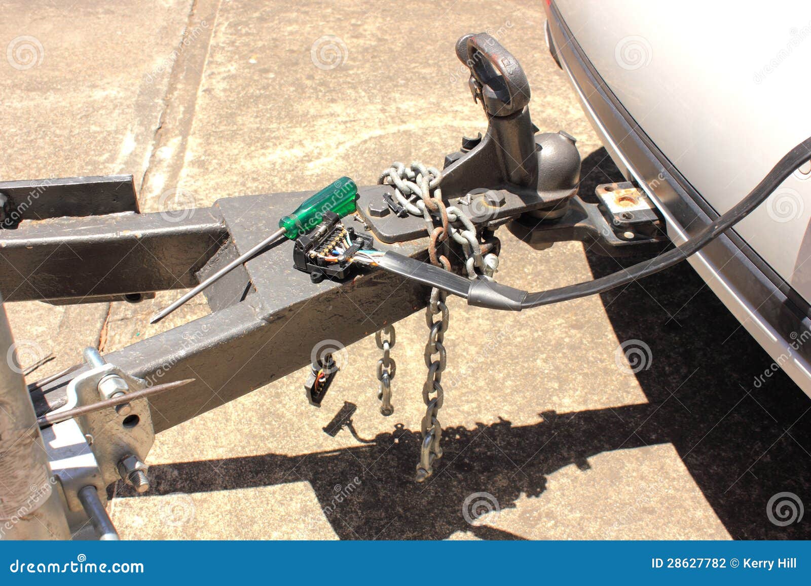 Electrical towing cable stock photo. Image of technical - 28627782