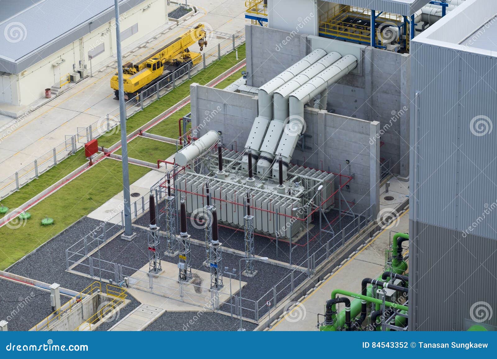 Electrical transformer stock photo. Image of power, line - 84543352